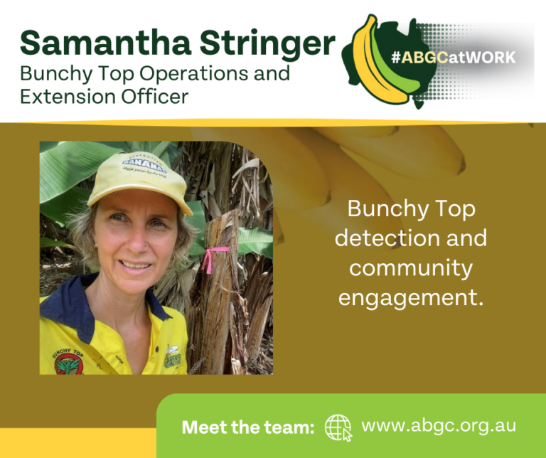 #ABGCatWork – Samantha Stringer | Australian Banana Growers